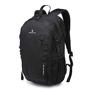 sinotron 25L Travel Hiking Backpack Daypack for Men/Women (Black)