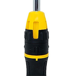 Stanley STHT0-62574 Bit-Screwdriver with 20 Bits and Ratchet, Black/Yellow