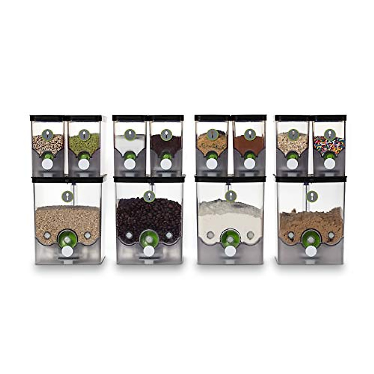 PantryChic SmartCanister, LARGE, Stores, Measures & Dispenses Dry Ingredients - PantryChic Smart Storage System SOLD SEPARATELY - BPA-Free Airtight Canisters Ideal for Flour, Sugar, Rice & Coffee