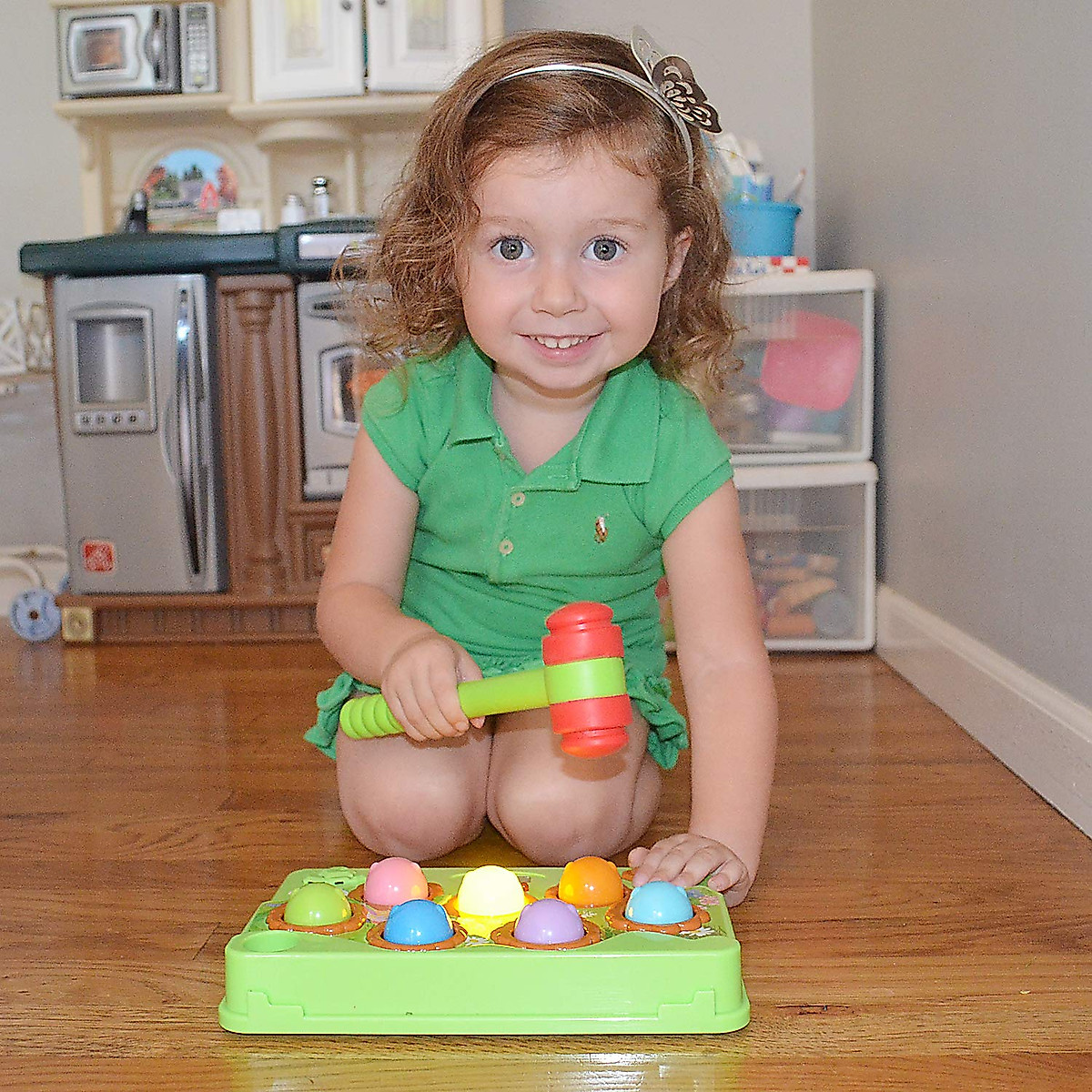 Catchstar Whack-a-mole Game Fast Reflexes Whack A Mole Game Counting Score Wack-a-mole Language Learning Musical Wack A Mole With Soft Hammer Educational Toy For Kids Toddlers Children Boys