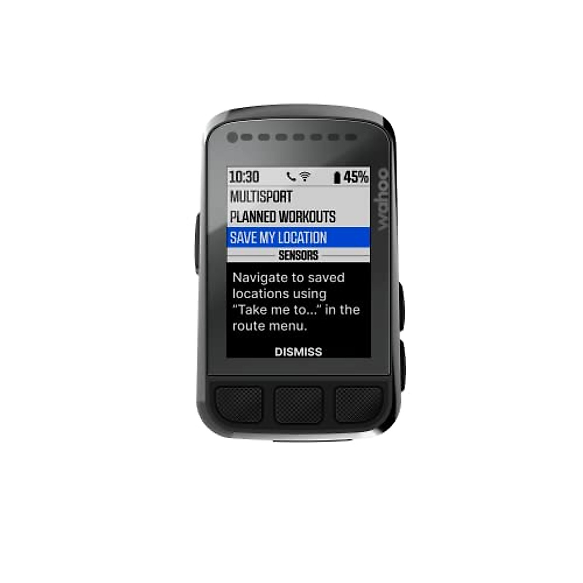 Wahoo ELEMNT Bolt V2 GPS Cycling/Bike Computer, Black