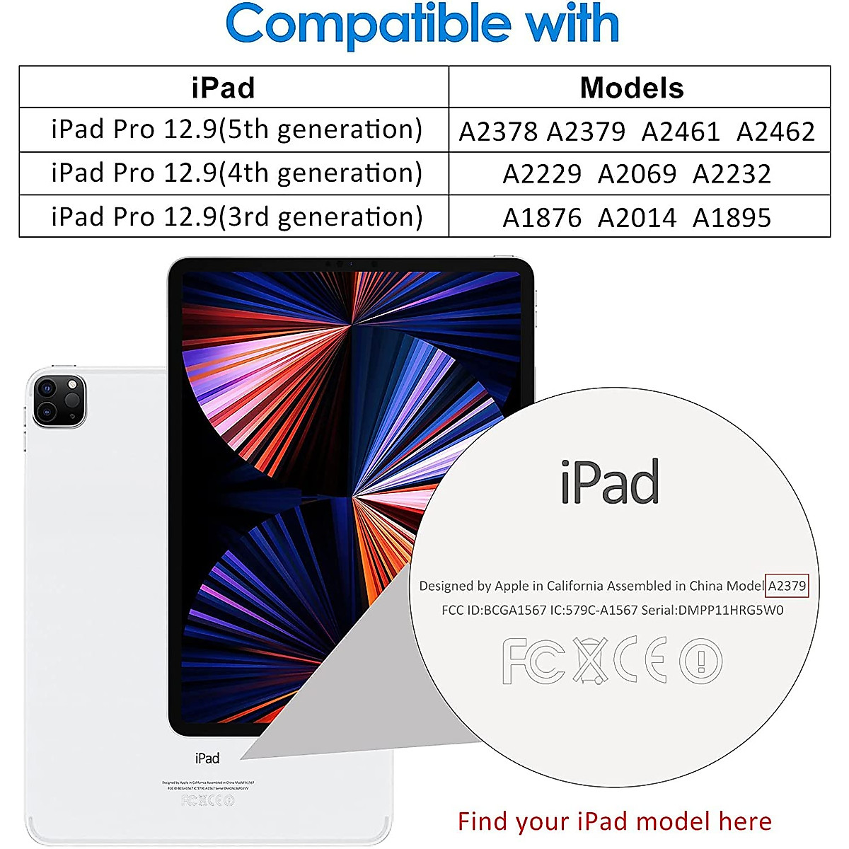 avakot 2 Pack iPad Pro 12.9 Screen Protector | Tempered Glass Film Compatible with iPad Pro 12.9 Inch 5th/4th/3rd Generation | Anti- Scratch Sensitive Hardness Screen Protector for iPad Pro 12.9