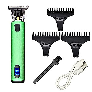 BEAVERSTRONG Cordless Rechargeable Hair Trimmer with LED Power Indicator (Green)