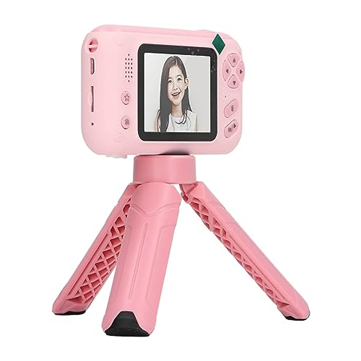 SUNGOOYUE Kids HD Camera 40MP Photo 1080P Video, 180 Degrees Flip Lens, Toy for Photography (Pink)