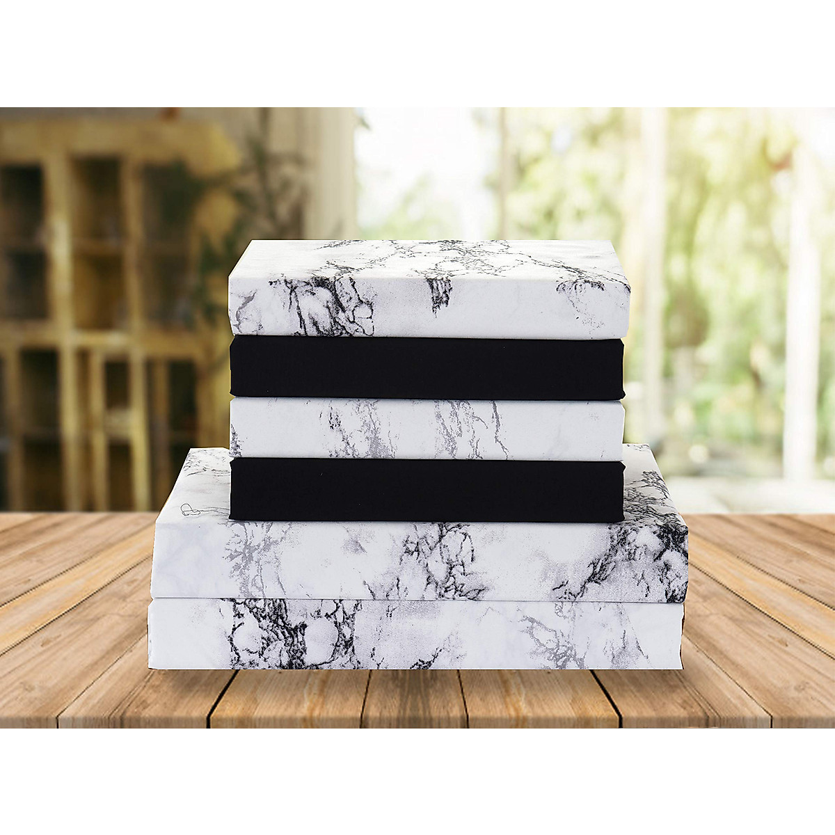 Elegant Comfort Luxury Soft Bed Sheets Marble Pattern - 1500 Premium Hotel Quality Microfiber Softness Wrinkle and Fade Resistant (6-Piece) Bedding Set, Full, White