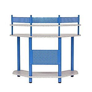 Calico Designs Study Corner Desk, Blue 46"W x 23.5"D x 42.25"H