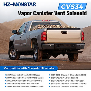Vapor Canister Vent Solenoid Compatible with Chevrolet Silverado 1500 2500 3500 HD Classic GMC Sierra 1500 2500 3500 HD Classic 2004-2010 Replaces CVS34 911-237 10357992 19207763 CVS34 214-2082