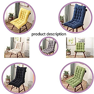 OMKUOSYA Rocking Chair Cushion，high Back Patio Chair Cushion Replacement Cushion，Indoor/Outdoor Non-Slip One Piece Seat Cushion，Garden Recliner Cushion，Suitable for Bedroom Balcony Office