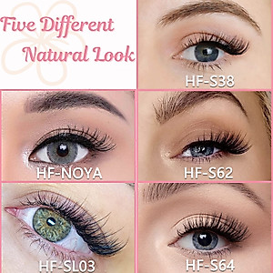 False Eyelashes Half Lashes Natural Look Cat Eye Lashes Fluffy 3D Faux Mink Lashes Wispy 12MM Fake Eyelashes 10 Pairs Pack (S38), by Kmilro