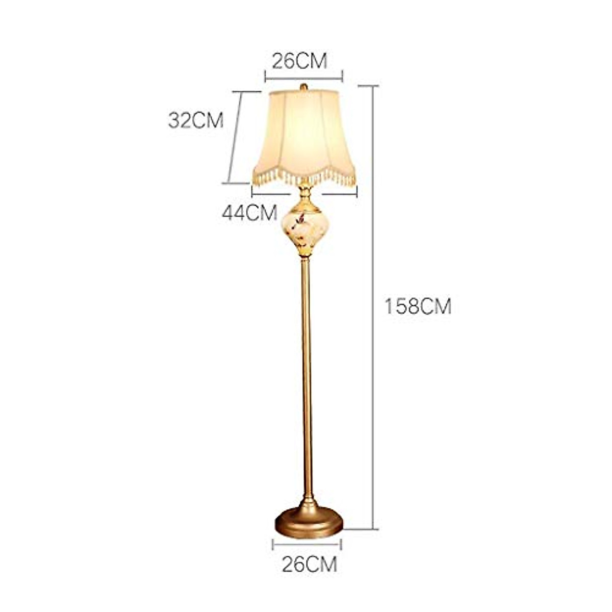 TANGIST Nordic European Living Room Floor lamp 26 158cm for Bedroom, Living Room, Study -Floor lamp Modern Style Home Decoration