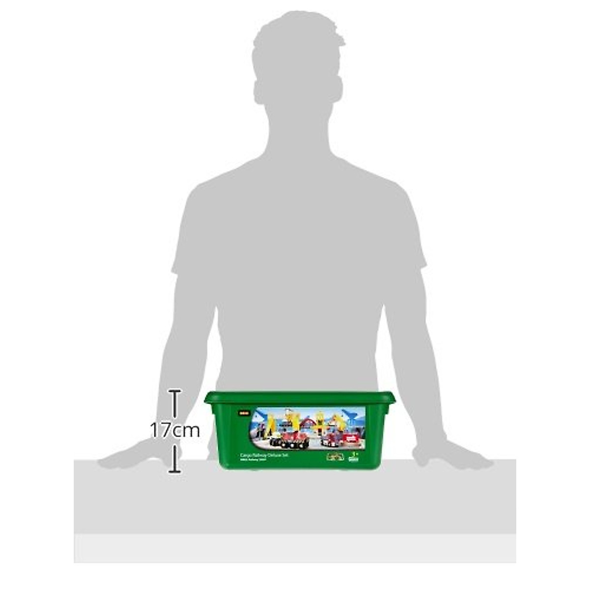 BRIO 33097 Cargo Railway Deluxe Set - 54 Piece Interactive Train Toy | Enhanced Wooden Tracks | Perfect for Kids Age 3 and Up | Compatible with All BRIO Railway Sets | FSC Certified Wood