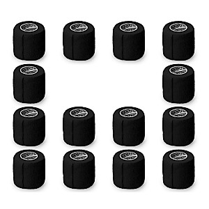 Hampton Adams (14-Pack) 2” x 5 Yards | Black Self Adhesive Bandage Wrap for People & Pets