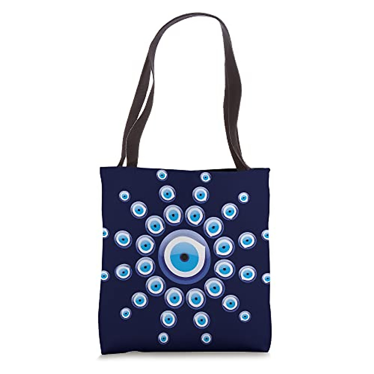 Blue Evil Eye Greek Symbol Talisman Protection Against Evil Tote Bag