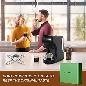 Wiszou 2pcs Espresso Coffee Cooler with Reusable Ice Coffee Steel Balls - Unlock the True Flavors, Also Ideal Tool for Bourbon, Scotch, and Cocktails, Stainless Steel Chilling Ball