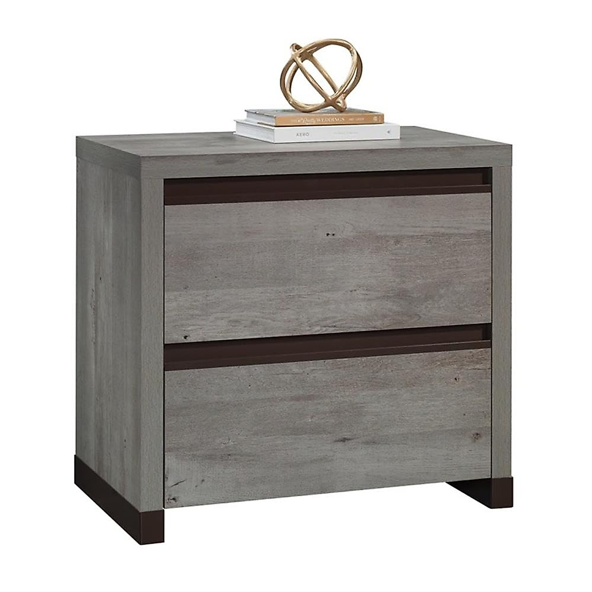 Pemberly Row Engineered Wood 2-Drawers Lateral File Cabinet Mystic Oak