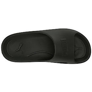 PUMA Women's SHIBUSA Slide Sandal, Puma Black-Puma Black, 7