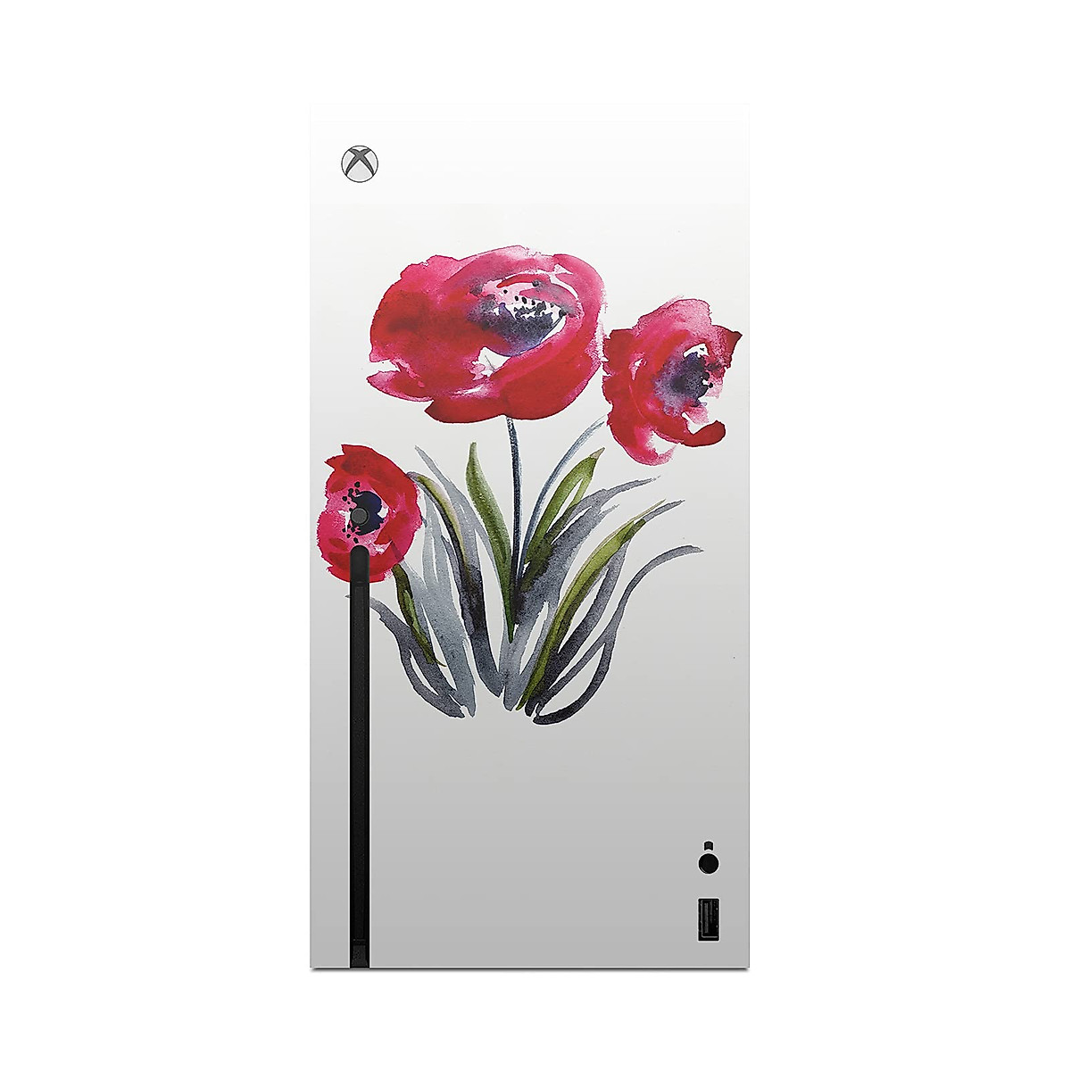 Head Case Designs Officially Licensed Mai Autumn Red Flowers Art Mix Vinyl Sticker Gaming Skin Decal Cover Compatible with Xbox Series X Console and Controller Bundle