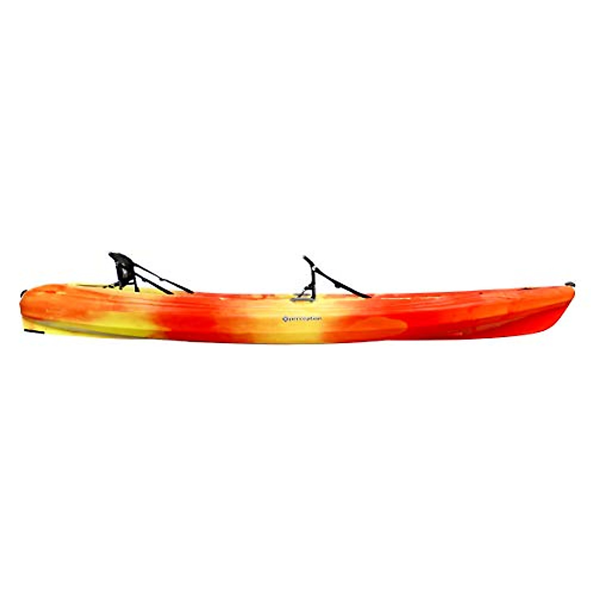 Perception Kayaks Perception Tribe 13.5 Sit on Top Tandem Kayak for All-Around Fun Large Rear Storage with Tie Downs, 13' 5"