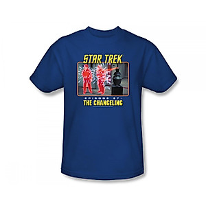 Star Trek - St/The Changeling Adult T-Shirt in Royal Blue, XXX-Large, Royal Blue