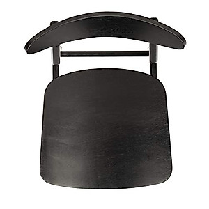 Safavieh Home Lucca Retro Black Dining Chair, Wood, Set of 2