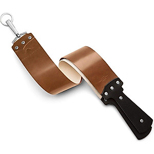 Ezra Arthur 2.5" Cordovan Razor Strop | Whiskey - Nickel