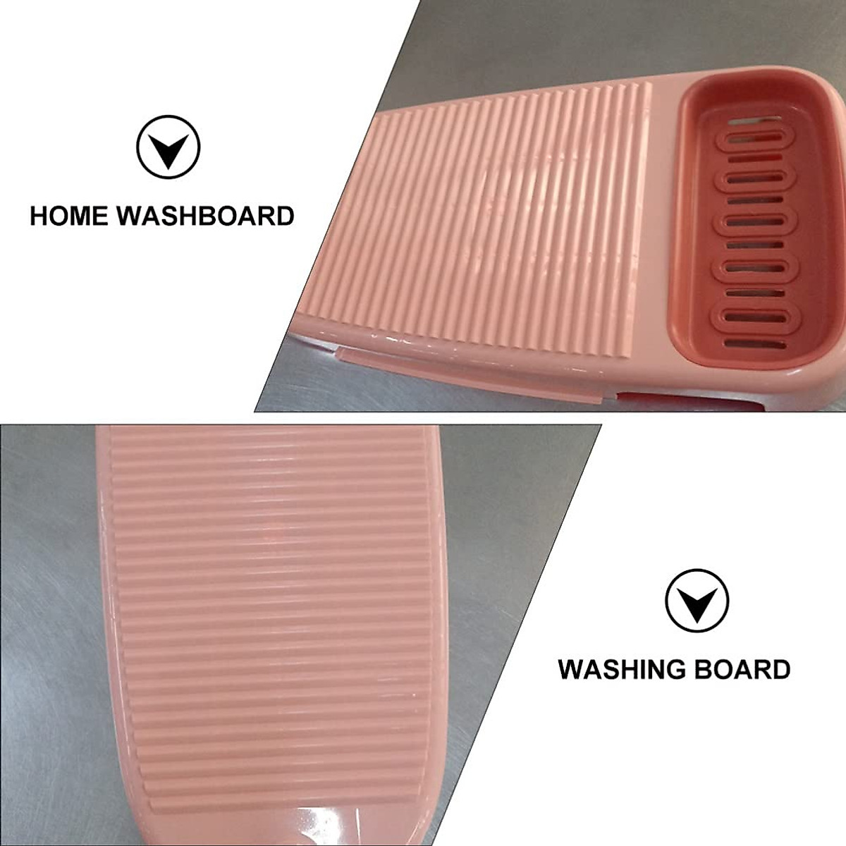 Cabilock Portable Washing Machine Plastic Washboard Hand Washing Boards Non Slip Wash Board Manual Washing Clothes Boards for Manual Laundry Cleaning Tool Laundry Washboard (Random Style)