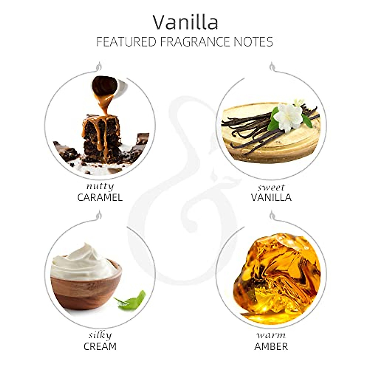 ELBERETH Vanilla Candles, Natural Soy Candles for Home Scented, Candles Gifts for Women, Glass Jar Candles, 10 oz, 60 Hours Long Burning