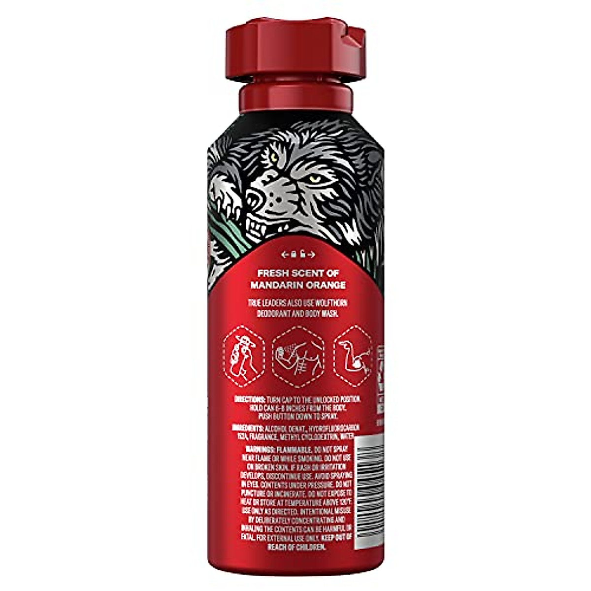 Old Spice Aluminum Free Body Spray for Men, Wolfthorn, 5.1 Oz