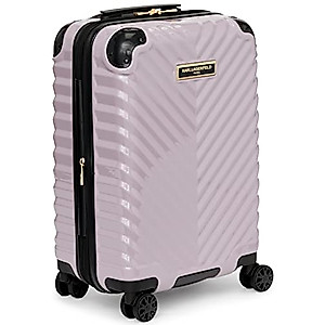 Karl Lagerfeld Paris Women's Carryon Spinner Wheels Hardside, Lilac, One Size