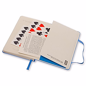 Moleskine Limited Edition Alice in Wonderland Notebook, Hard Cover, Pocket (3.5" x 5.5") Plain/Blank, Powder Blue, 192 Pages