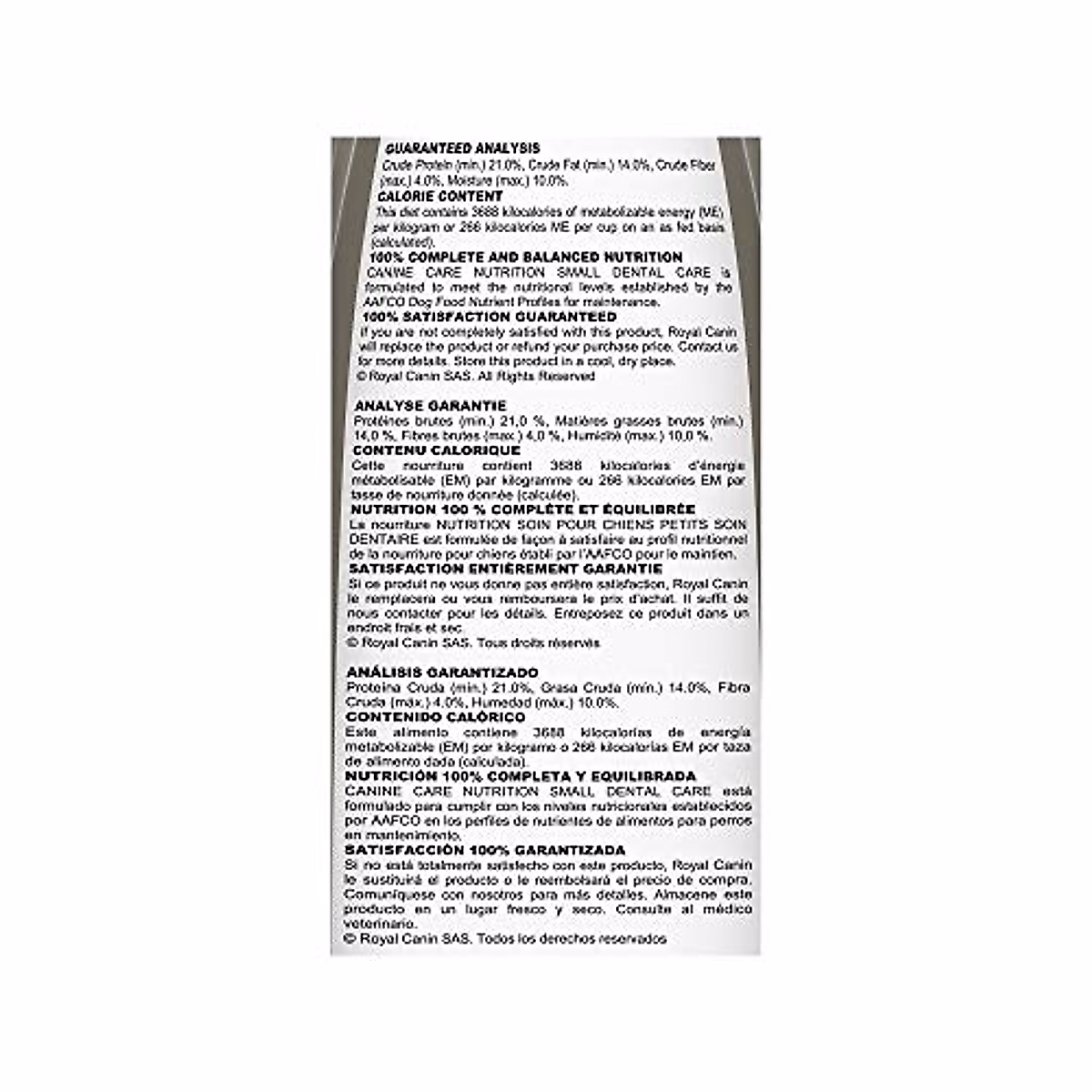 Royal Canin Small Dog Dental Care Dry Dog Food, 17 lb bag