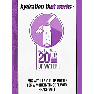 Sqwincher Zero Qwik Stik, Sugar Free, Low Calorie, Low Sodium Electrolyte Replacement Powder Hydration Drink Mix, Grape, 0.11 oz Packet (Pack of 50)