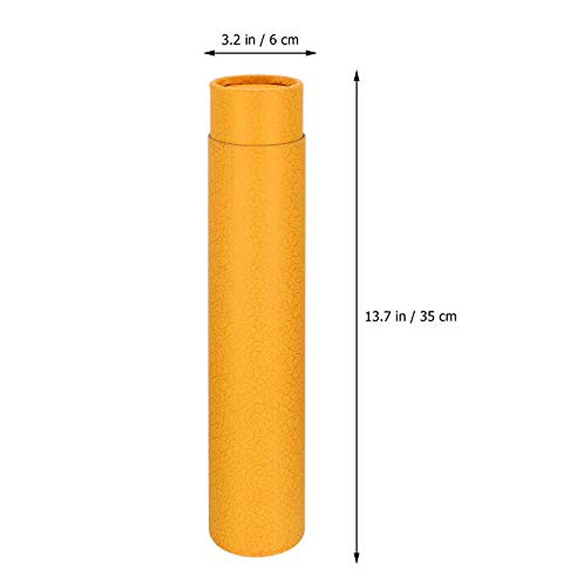 EXCEART Documents Storage Tubes Document Poster Tube Paper Storage Tube for Blueprints Prints Posters Targets Artworks and Drawings Yellow Drafting Tube