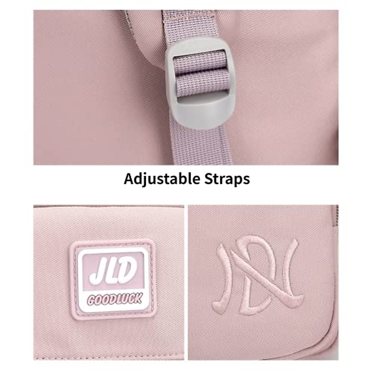 Aesthetic Laptop Backpack Kawaii Backpack Back to School Anti Theft Slim Durable Backpack with Large Capacity (Pink)