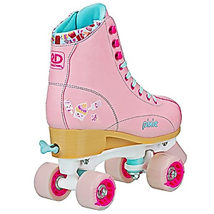 Roller Derby Pixie Adjustable Girl's Roller Skates Pink Medium (3-6)