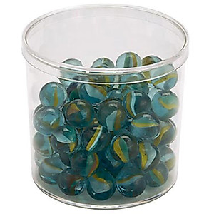 Pioneer Plastics 115C Clear Cylinder Plastic Container, 3.375" W x 3.125" H, Pack of 2