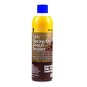 Miracle Sealants GRTSLRAEROCS Aerosol 511 Spray On Grout Sealer, 15 Ounce (Pack of 1), Clear