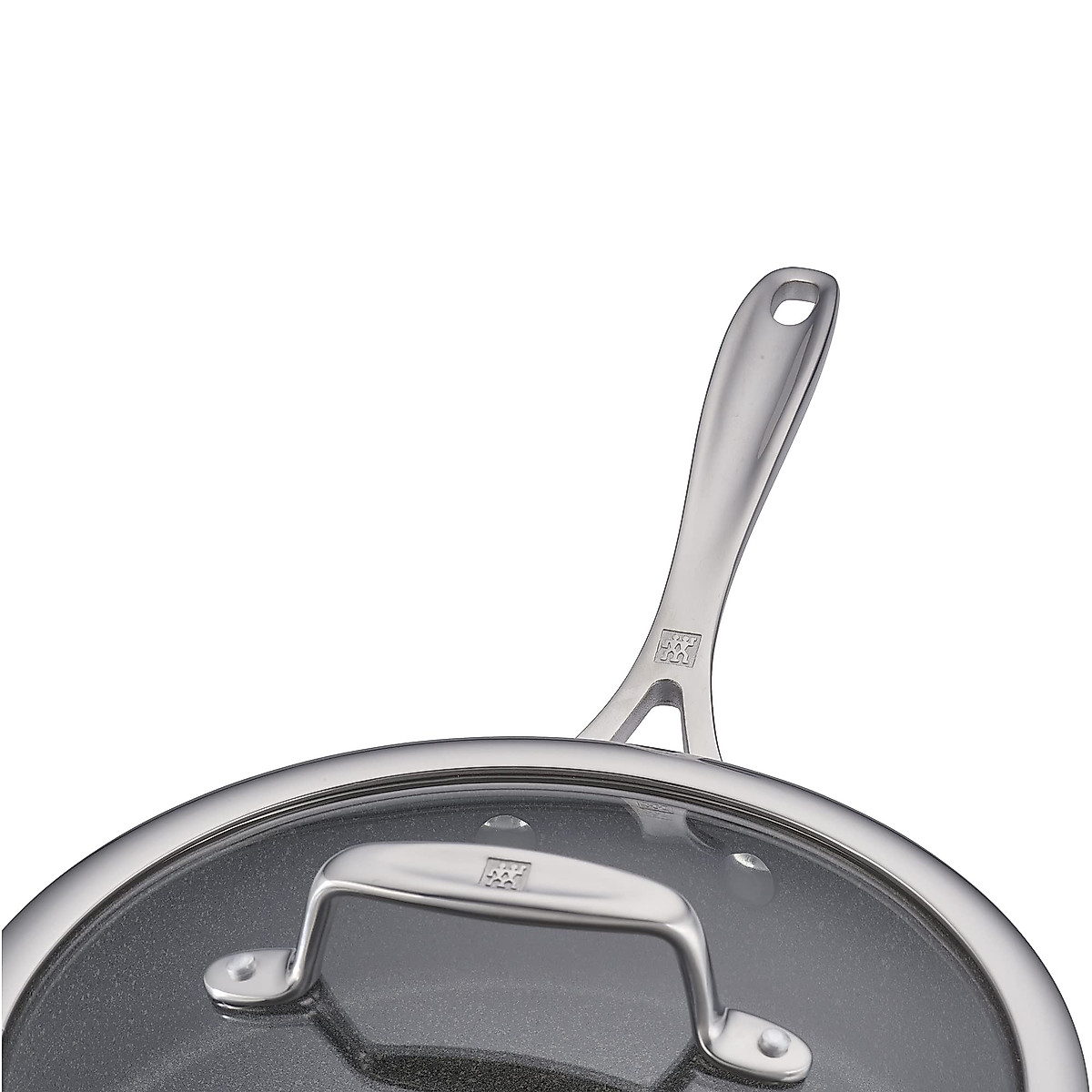 ZWILLING Vitale 3-qt Nonstick Saute Pan with Lid, Aluminum, Scratch Resistant, Made in Italy