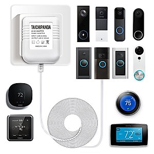 24 Volt Transformer, C Wire Adapter for Nest Honeywell Ecobee and Sensi Thermostat, Doorbell Transformer Compatible with Wyze Video Doorbell