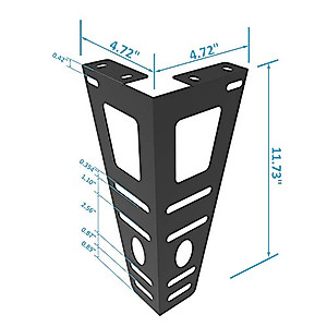 ZIYOO Headboard and Footboard Brackets for Metal Bed Frame, Smart Bed Base Platform Connector, Set of 2