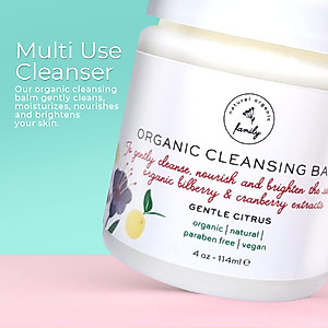 Natural Organic Hydrating Cream Cleanser | Gentle and Nourishing Organic Facial Cleanser for Women | Gently Removes Dirt and Impurities