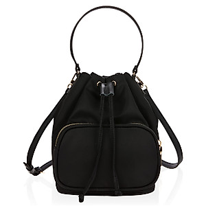 1071 Nylon Roomy Crossbody Bucket Bags Water Proof Purses Wristlet Handbags