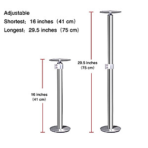 Undermount Sink Mounting Brackets New 304 Stainless Steel Sink Legs Sink Repair Supports Kit Installation and Repair System for Kitchen and Bathroom (Height: 16 to 29.5 inch)