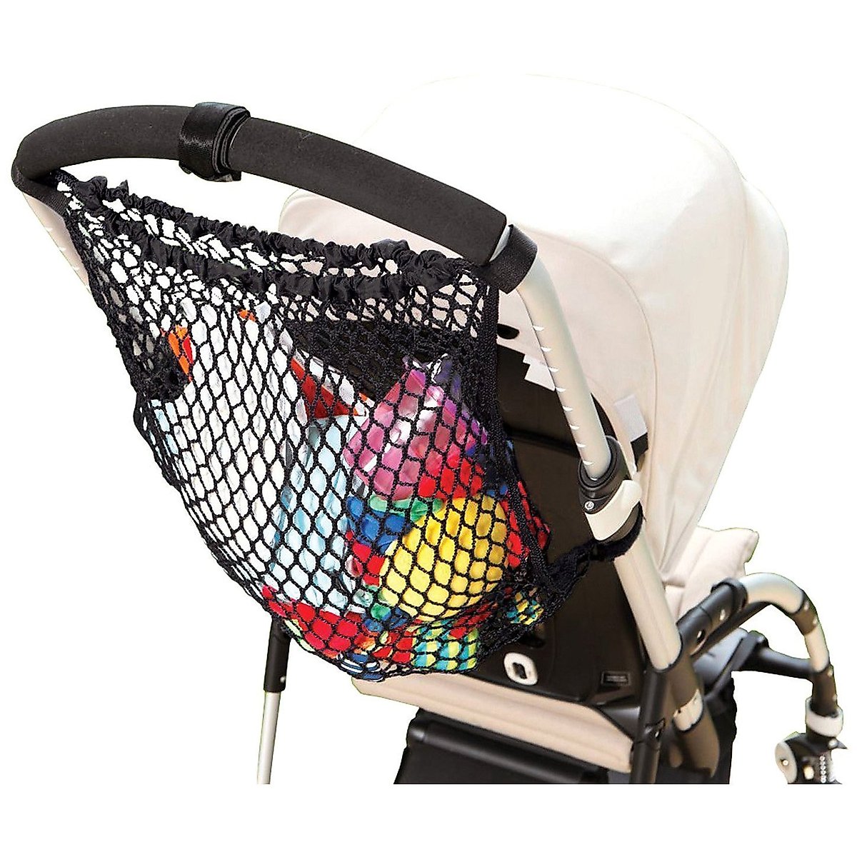 Dreambaby Strollerbuddy Stroller Net Bag - Pushchair & Pram Mesh Net Storage Bag Organizer -Black - Model F235