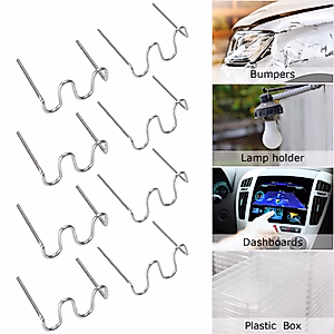 JMIATRY 2000 PCS Plastic Welding Hot Staples Stainless Steel 0.8mm 0.6mm Plastic Welder Staples Wave Shape Repair Kit for Plastic Welder Machine Car Bumper Dashboard Lamp Holder Repair