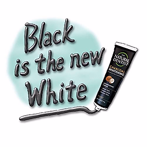 The Natural Dentist Charcoal Whitening SLS-Free Toothpaste, Cocomint, 5 Ounce Tube