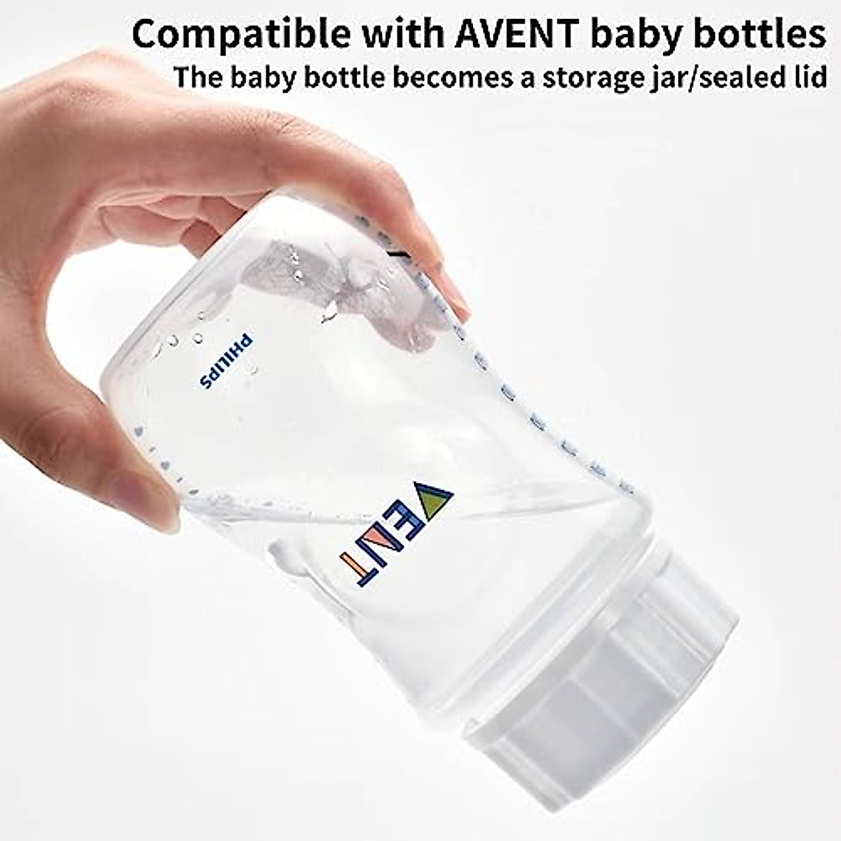 Baby Bottle Lid Screw Lids Aka Travel Caps with Rewritable Sealing Disc Compatible with Avent Wide Mouth Bottles Baby Bottle Lid Cap Replace Natural Bottle Sealing Ring and Sealing Disc (4pcs)