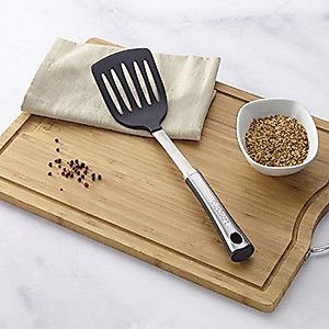 Cuisinart CTG-21-LT Slotted Turner, One Size, Black and Stainless Steel