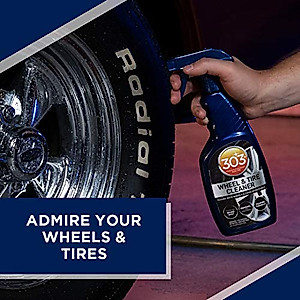 303 Wheel and Tire Cleaner - Cleans Both Wheels and Tires Effectively - Tough on Brake Dust - Removes Tire Browning - Foaming Formula, 15.5 fl. oz. (30596CSR) Packaging May Vary