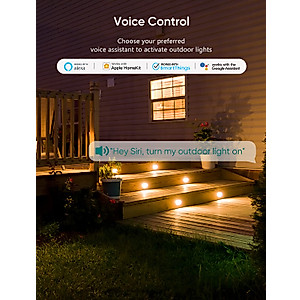 TREATLIFE Outdoor Smart Plug, HomeKit Outdoor Plug with 2 Individual Control Outlets, IP64 for Outdoor String Lights, Compatible with Siri, Alexa, Google Home, 2.4GHz WiFi Only, Remote Control, Timer